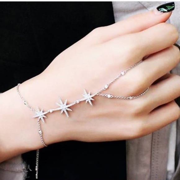 Jewelry | Carla Star Hand Chain Bracelet | Poshmark